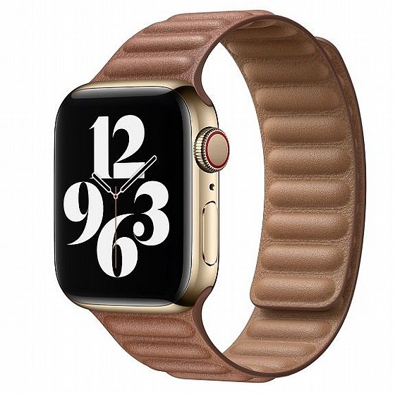 רצועת עור מדגם Loop Magnetic Leather Band מבית LaTera (צבע Brown) לשעון ...