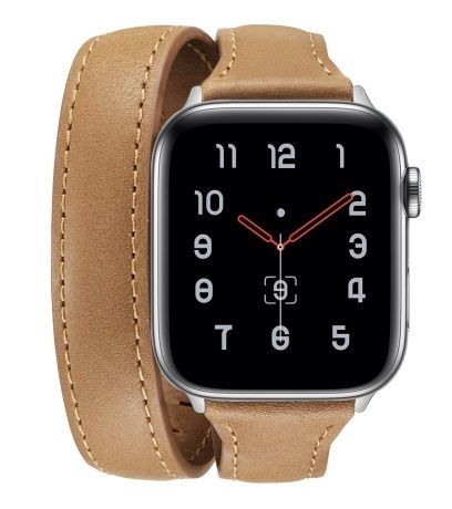 רצועת עור מדגם Thin Genuine Double Loop Leather Band מבית LaTera (צבע ...