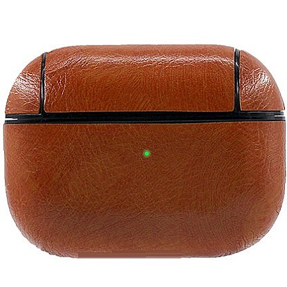 נרתיק עור מדגם Snap Fastener Leather Case מבית LaTera לאוזניות AirPods ...